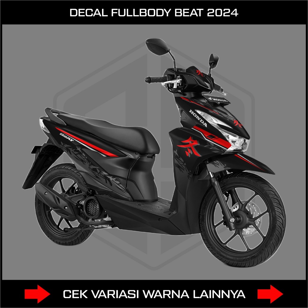 Decal FULL BODY Motorcycle HONDA ALL NEW BEAT 2024 HAYABUSA/STICKER ...