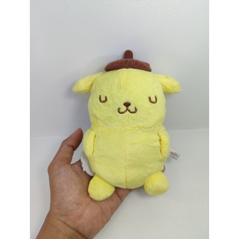 Original sanrio pompompurin Doll sleeping pose | Shopee Malaysia