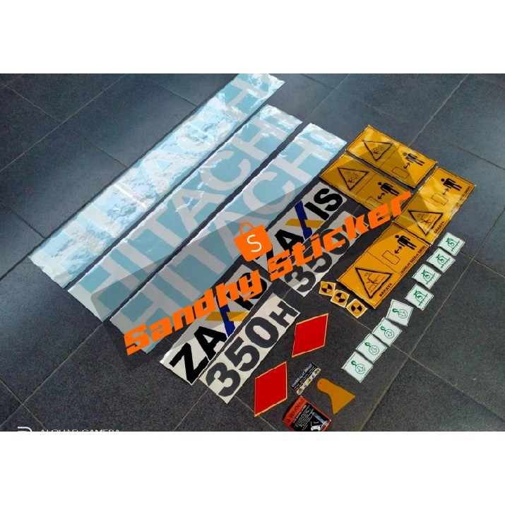 Hitachi Zaxis ZX 350h Excavator Sticker Heavy Equipment Sticker ...