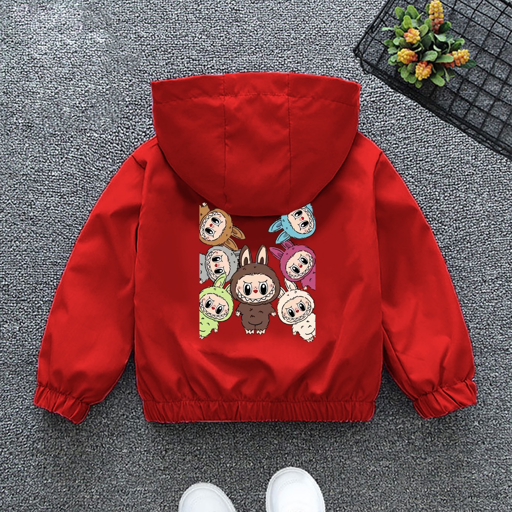 Unisex Girls Boys Jacket LABUBU Image Viral Parachute Jacket | Shopee ...