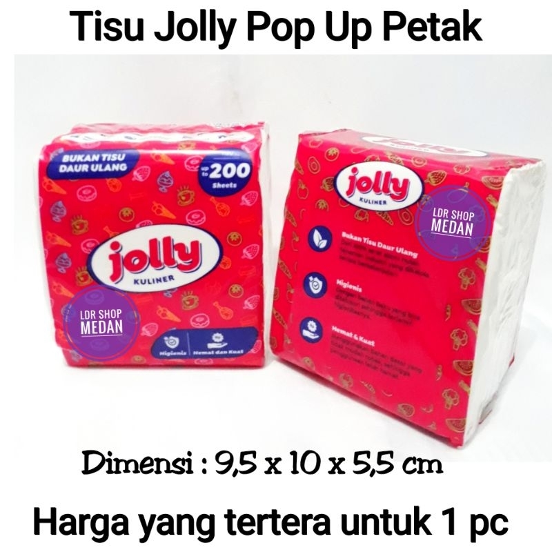 Jolly Tissue JOLLY Pop Up Tissue 90 gr 200 Sheets | Shopee Malaysia