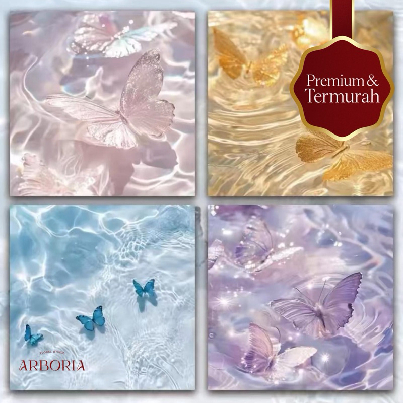 [PREMIUM] [PREMIUM] 50 Sheets Sticky Note Butterfly Aesthetic Journal ...