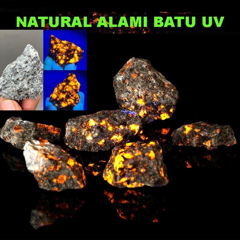 Original Yooperlites Flamestone meteor stone Chunks. Shining Under UV ...