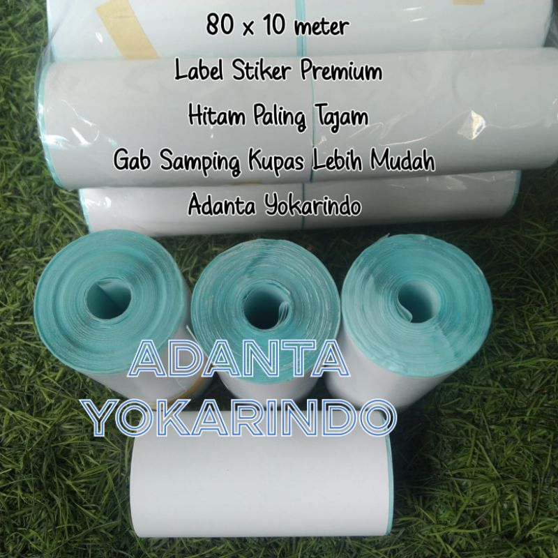 80mm Thermal Label Sticker Paper 80x10 meters Premium 80mm Printer ...