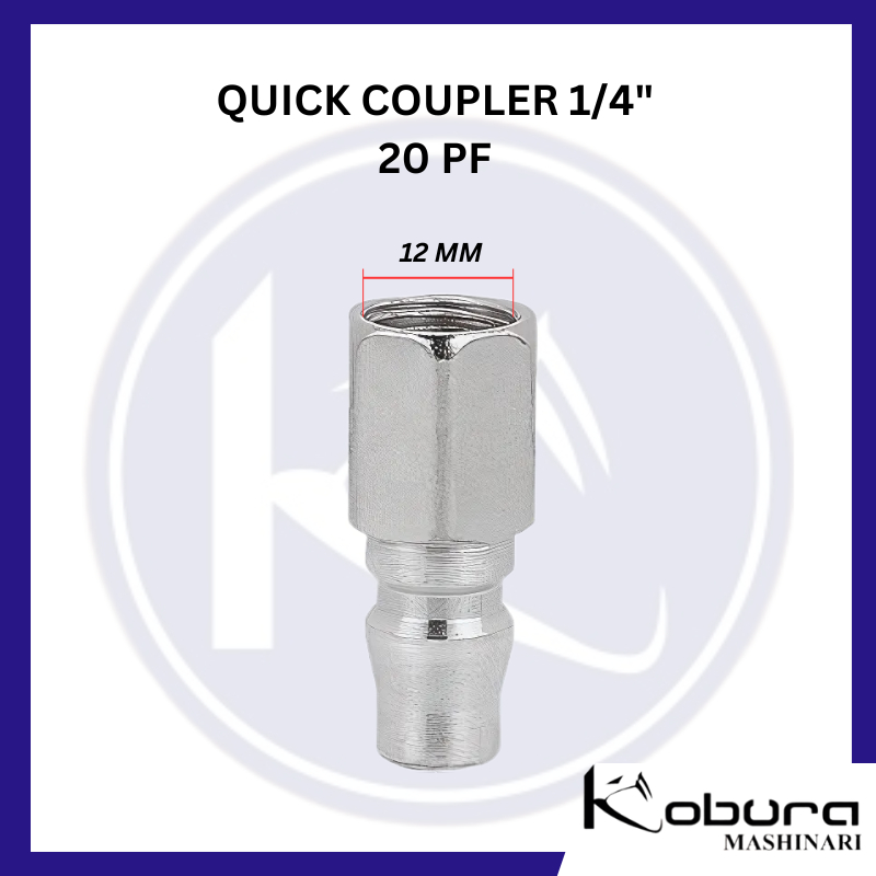 Quick Coupler 20 PF Coupler Connector Female Thread In 1/4" Inch ...