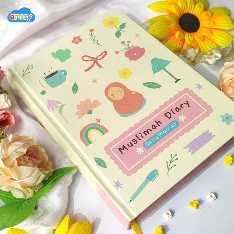[READY Ready TO SEND] Daily Planner FREE PULPEN CUTE Muslimah DIARY ARASY Muslimah Planner Super ...