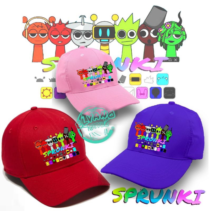 Incredibox Sprunki Boys and Girls Hats | Shopee Malaysia