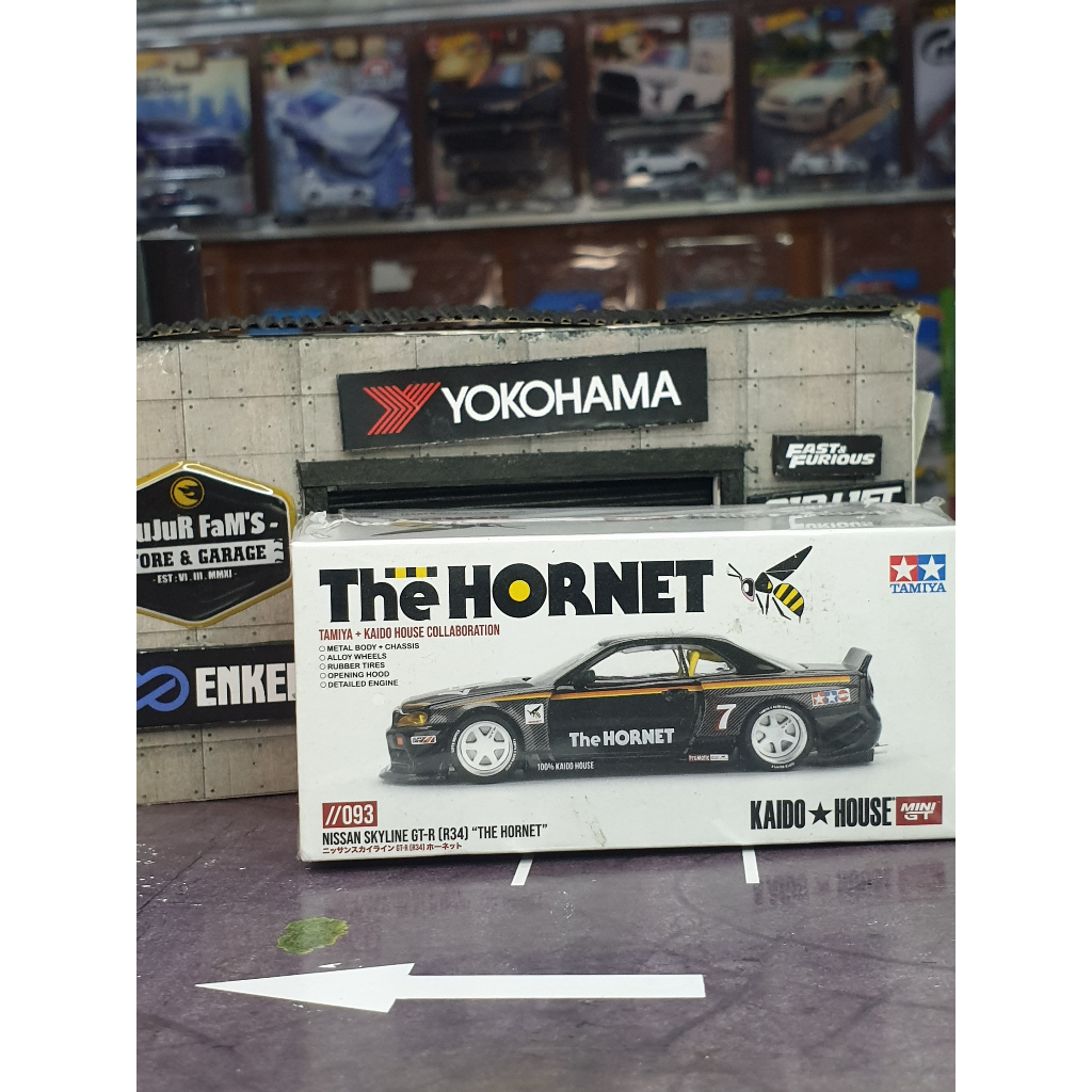 Mini GT KHMG093 KAIDO NISSAN SKYLINE GTR R34 TAMIYA "THE HORNET SEALED ...