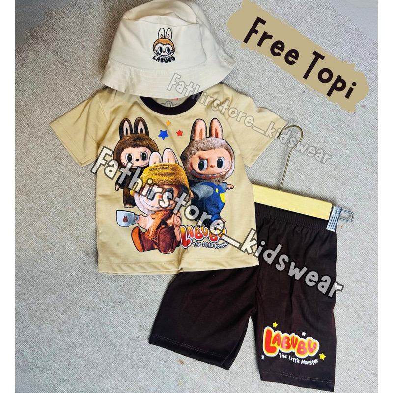 KATUN LABUBU TOFE LABUBU BROWN SHIRT AND PANTS MADE IN COMFORTABLE ...