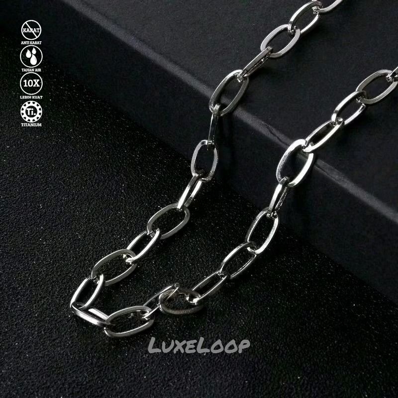 Elegant Men's Necklace, Stainless Steel Titanium Paper Clip Model, Look ...