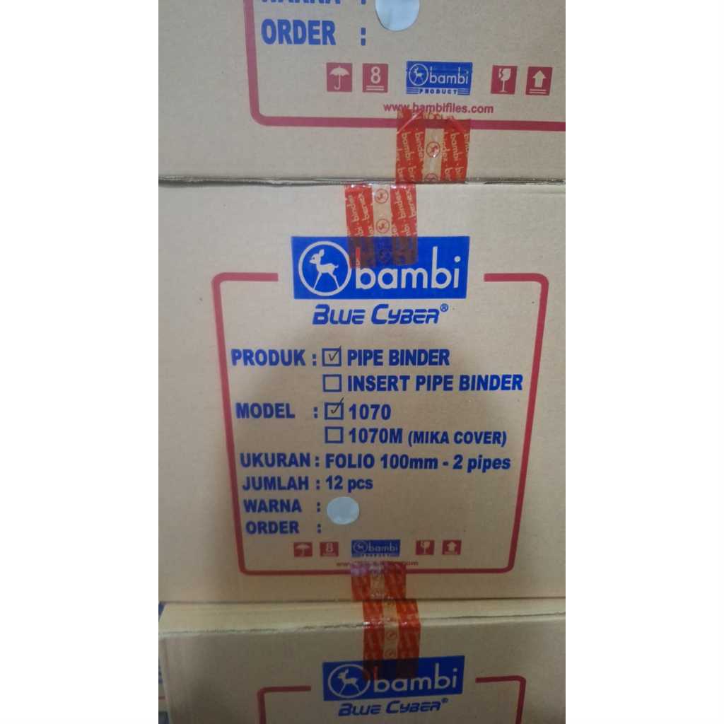 Ordner Pipe Binder With Full Spine 4 Color Labels FC 100mm # 1070 KING ...