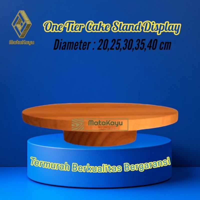 Cake stand display, one-legged cake stand, unique wooden cake stand ...