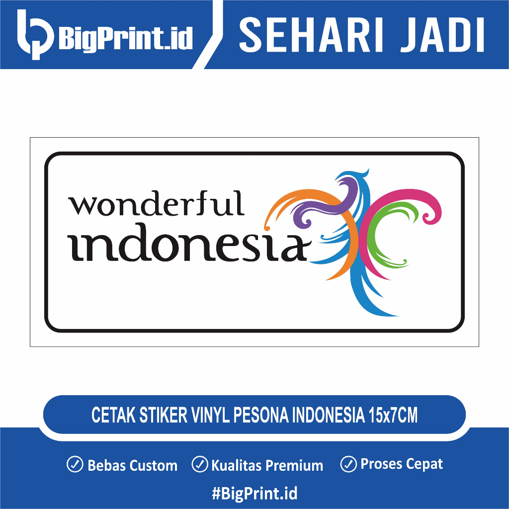 Indonesian VINYL PESONA STICKER 15x7CM | | Shopee Malaysia