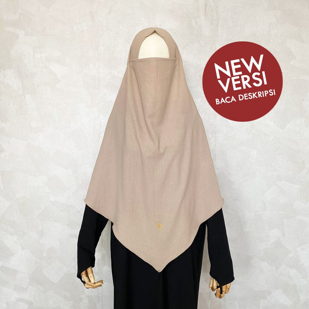 Maslaha Niqab | New French Khimar Cream | Daily Khimar Muslimah | Umrah ...