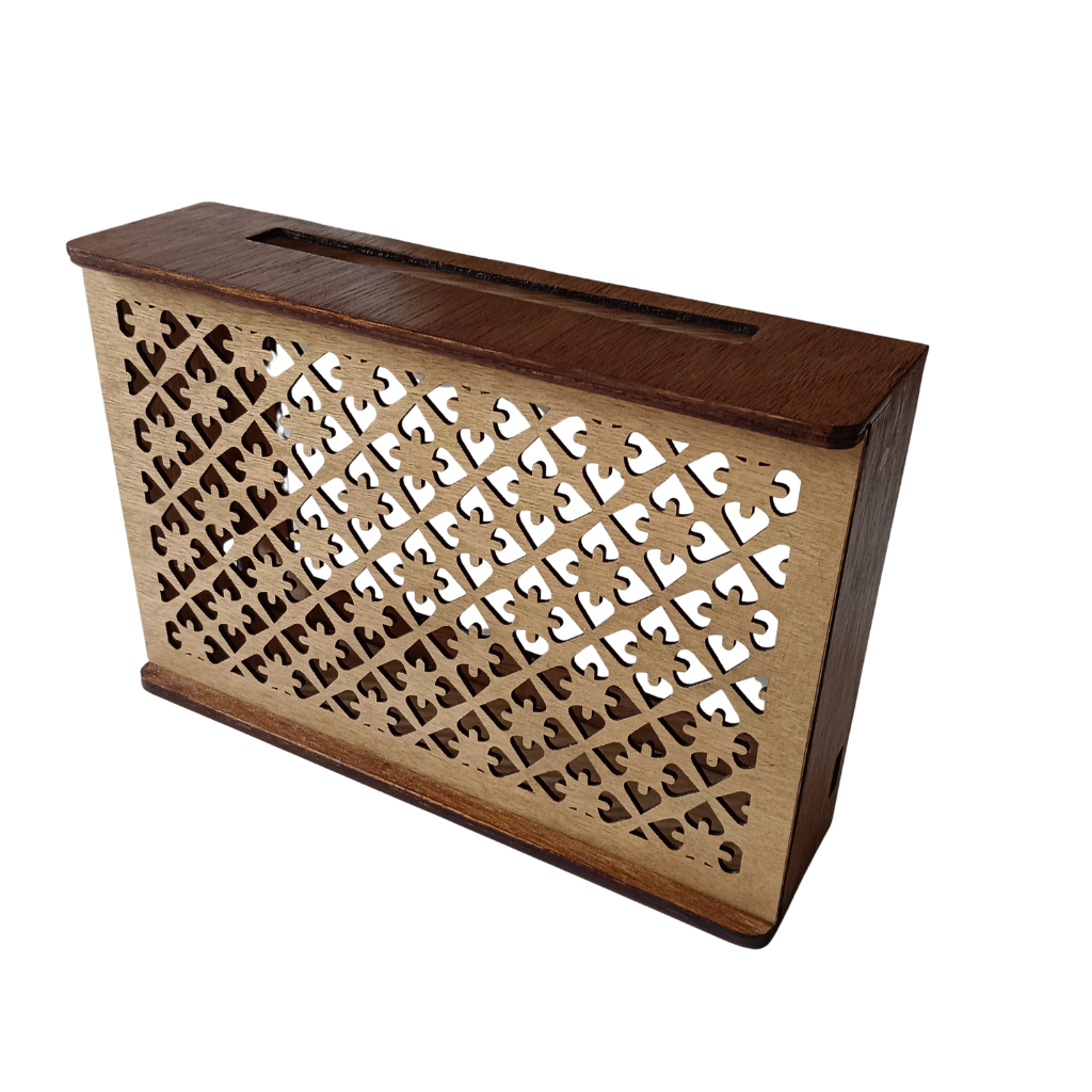 KAYU 4mm Playwood Wood Wifi Router Box Cover - Dimensions 30x20x8cm ...