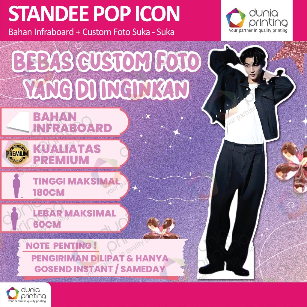 Standee Pop Icon Kpop Standee/ Real Size Human Stande/ christmas icon ...