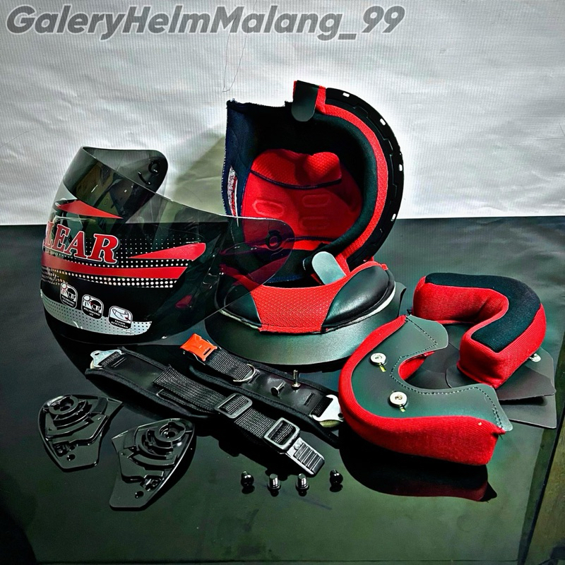 Complete Package of Kyt Dj maru Helmet Foam Glass + Bolts / Dj maru ...