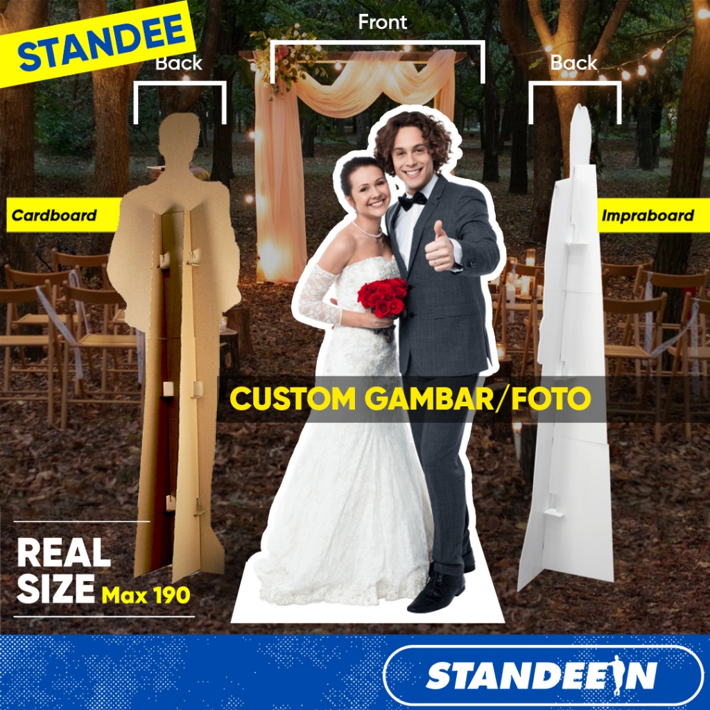 Custom Standee Wedding Decorations Max Height 190cm | Shopee Malaysia