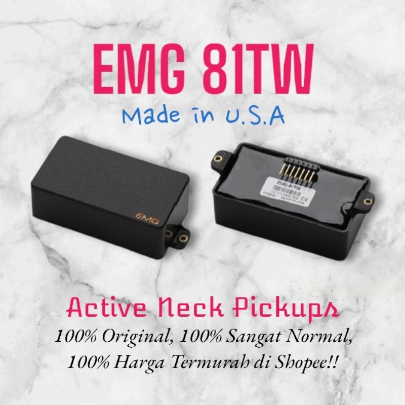 Pickup EMG 81TW ACTIVE for NECK - MADE IN USA ORIGINAL, CAN BE SPLIT COIL | Shopee Malaysia