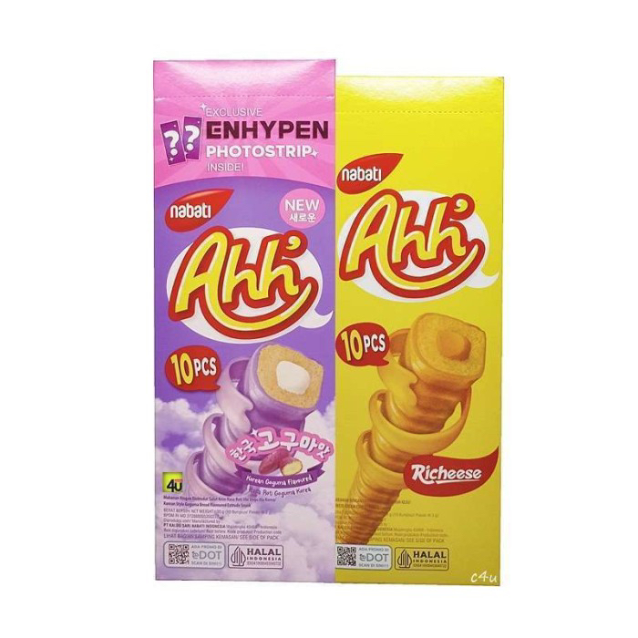 Vegetable ahh richeese cheese / korean goguma snack contains 10 x 3 ...