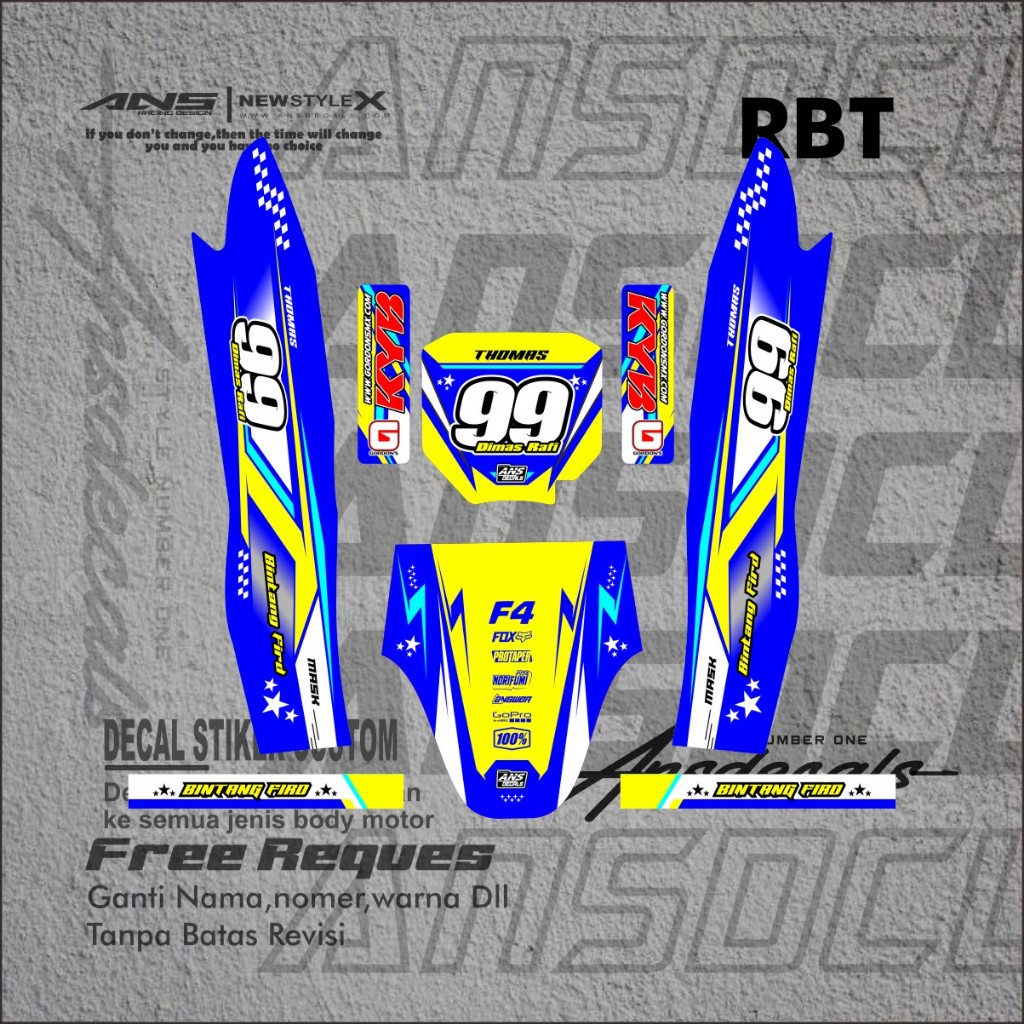 Decal RBT BODY JUPITER YAMAHA VEGA NEW FULL BODY NEWEST DECAL STICKER ...