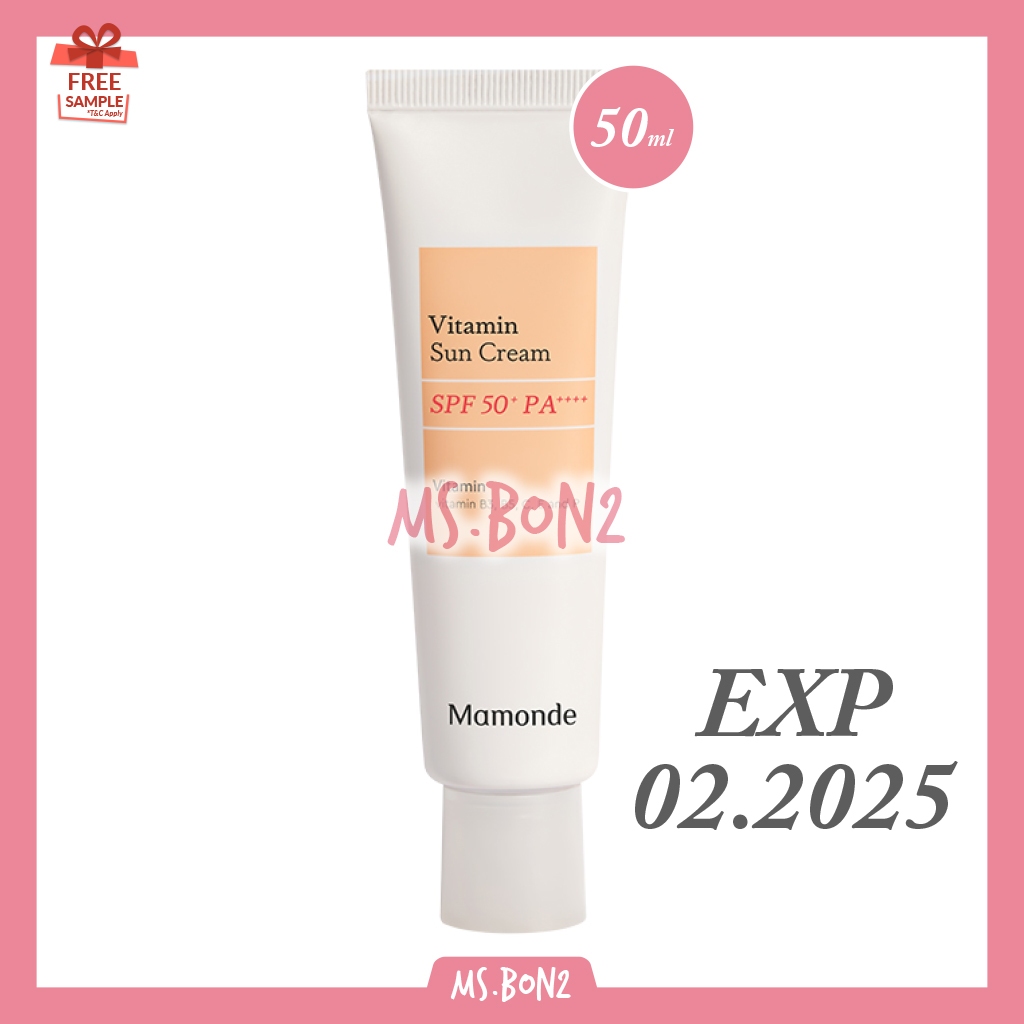 Mamonde Vitamin SUN CREAM Sunscreen SPF 50+ PA++++ Sample Sachet Tester ...