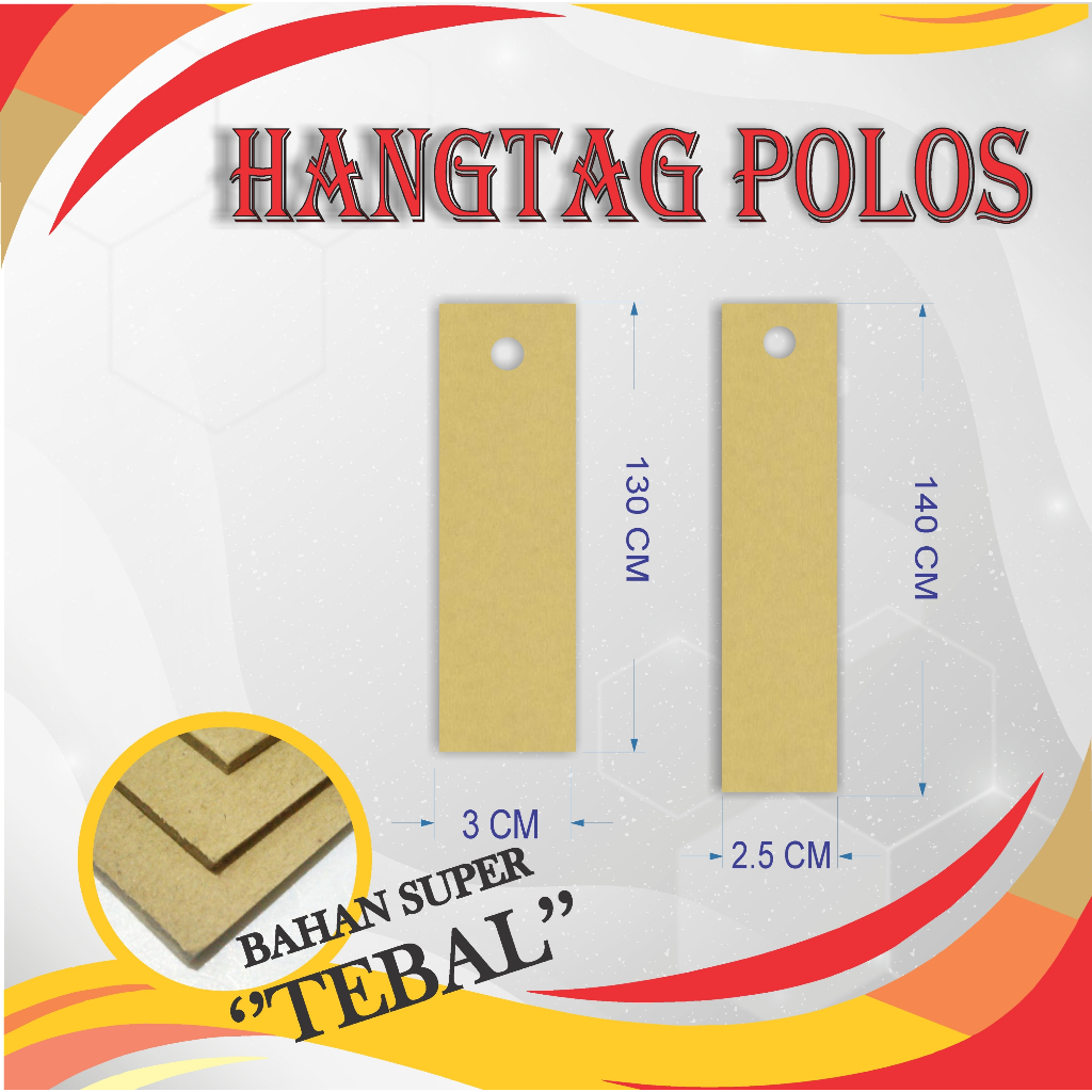 Plain Hang tag / Label / Super Thick | Shopee Malaysia