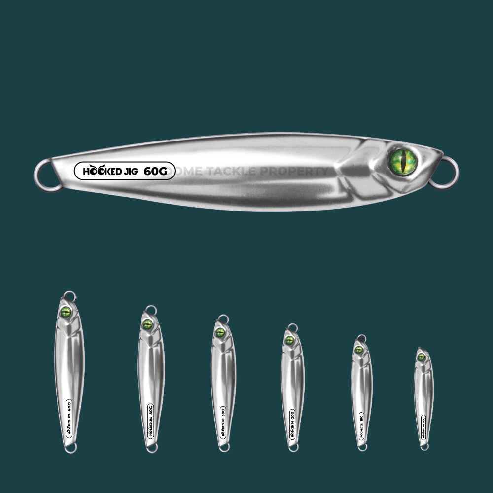 Metal Jig Fishing Bait Micro Jig Magic Mirror Hooked Jig Chrome 10 gr ...