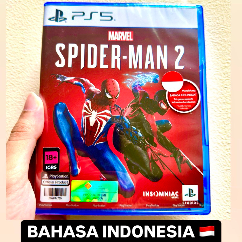 HITAM Marvel Spiderman 2 PS5 Cassette spider-Man Playstation PS 5 Game ...