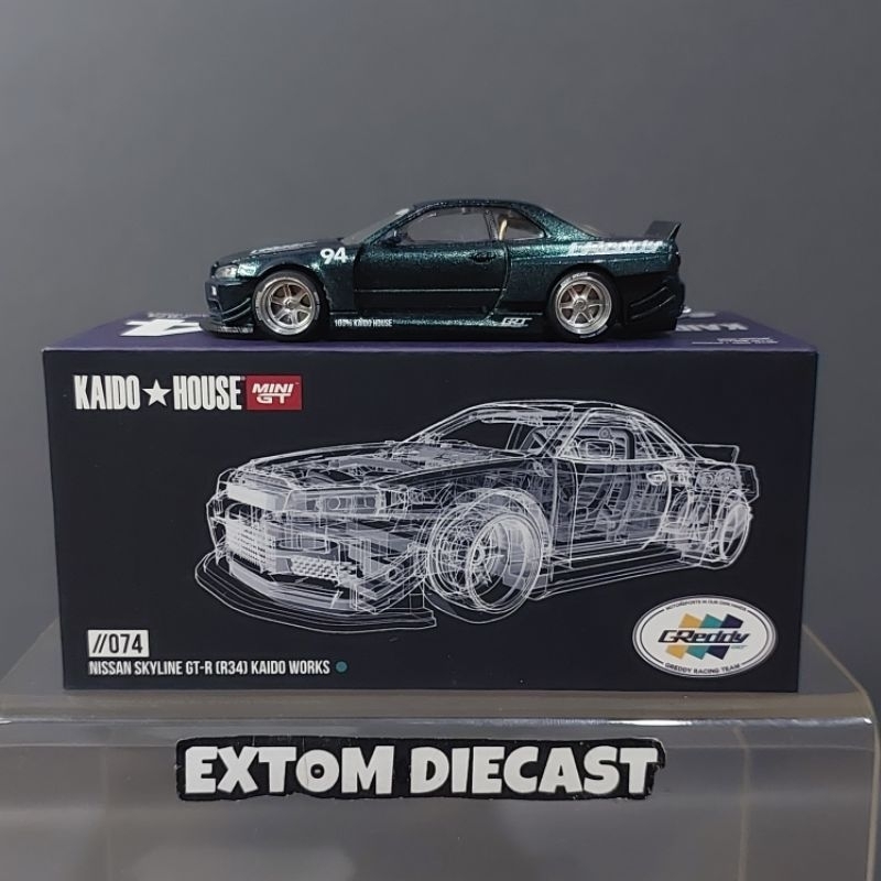 Kaido House Nissan Skyline R34 Greddy Green | Shopee Malaysia