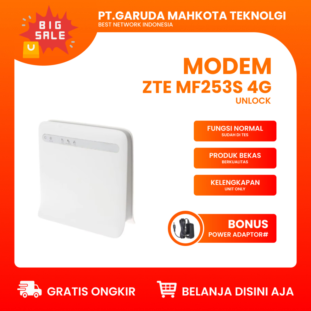 ZTE MF253S Wifi 4G LTE Modem Unlock All Routers Second | Shopee Malaysia
