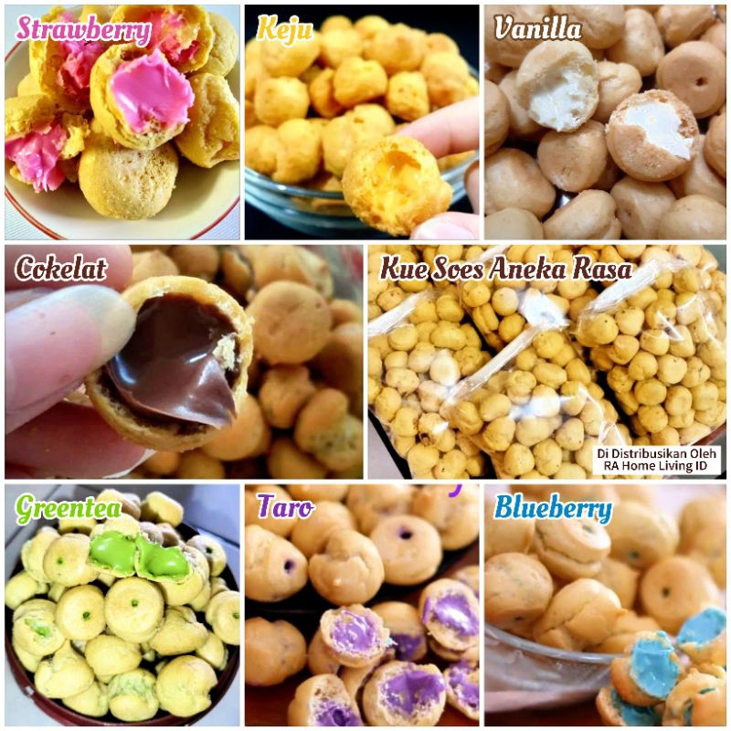 Soes 7 FLAVOR CHOICES MIX CHOCOLATE CHEESE STROBERRY BLUEBERRY VANILLA ...