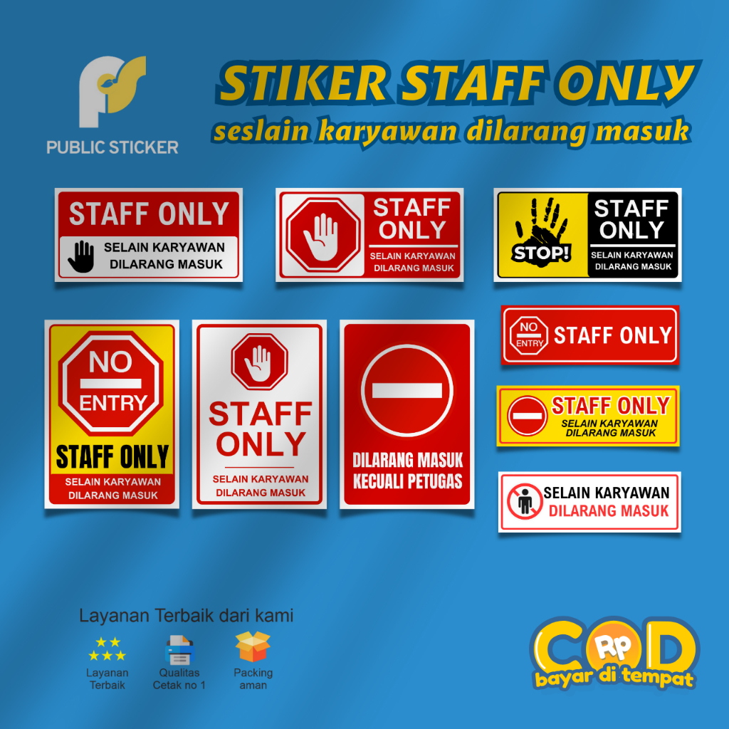 No Entry Sticker / No Entry Sticker / No Entry Sticker | Shopee Malaysia