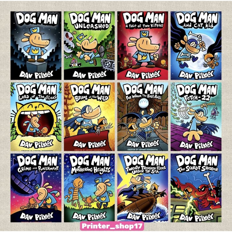 Dog Man (12 book series) By Dav Pilkey (English) | Shopee Malaysia