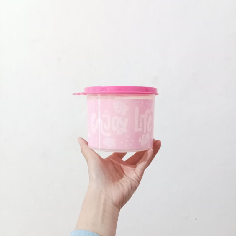 Compact Canister Tupperware - Blue Pink || Canister Blue Pink ...