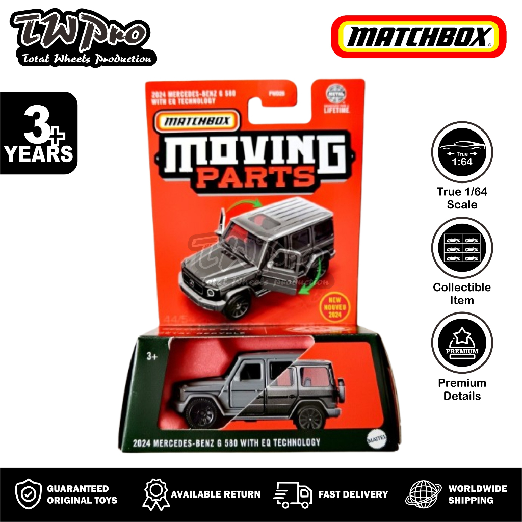 Matchbox Moving Parts - 2024 Mercedes-Benz G 580 with EQ Technology - Total Wheels | Shopee Malaysia