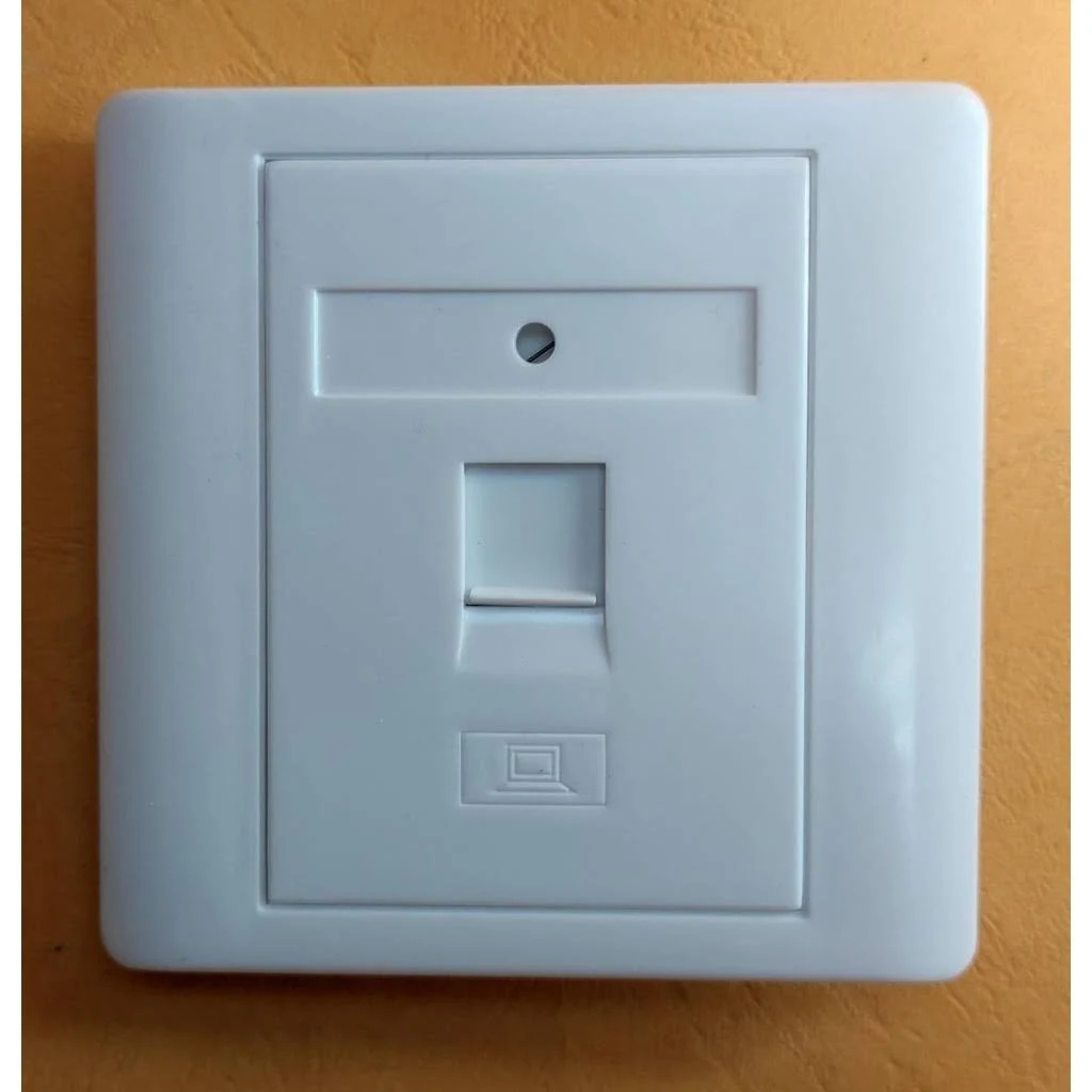 [JaVis] Wallplate RJ45 1 PORT FACEPLATE LAN CONNECTOR RJ45 | Shopee ...