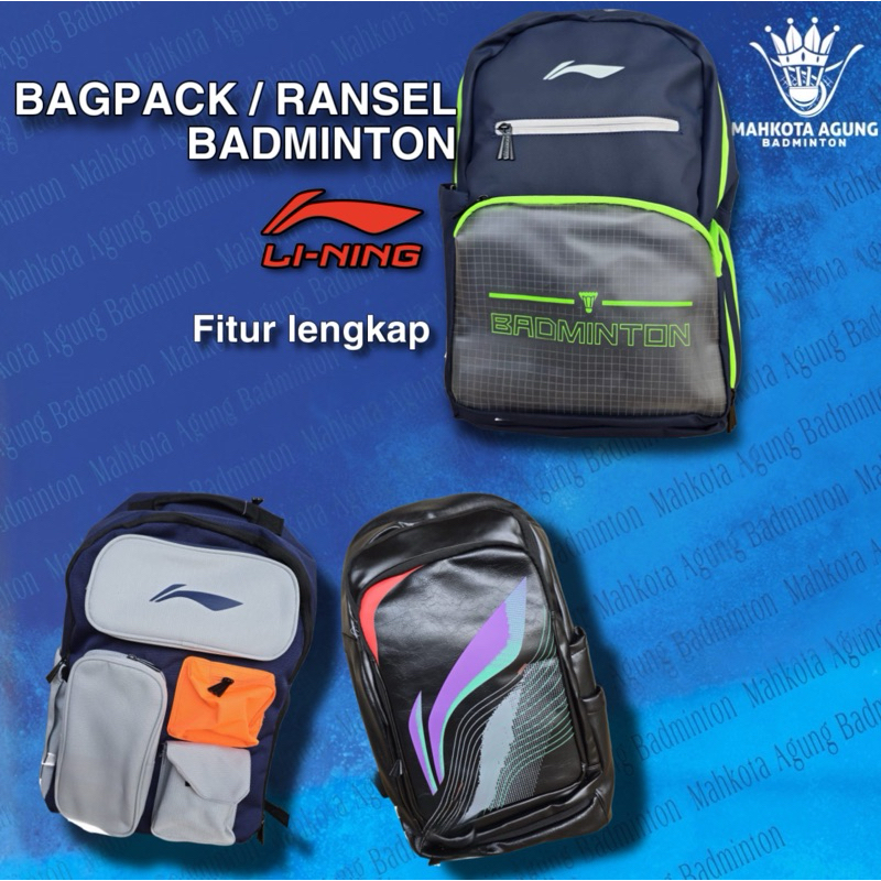 Original BADMINTON BACKPACK / BACKPACK LINING COMPLETE WITH FEATURES ...