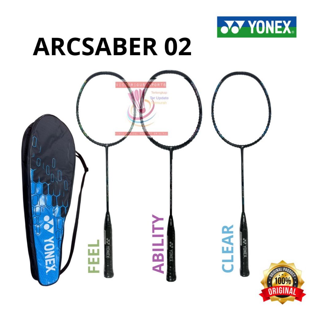 Yonex BADMINTON RACKET YONEX ARCSABER 02 ARCSABER 2 ARC 02 ARC 2 ...