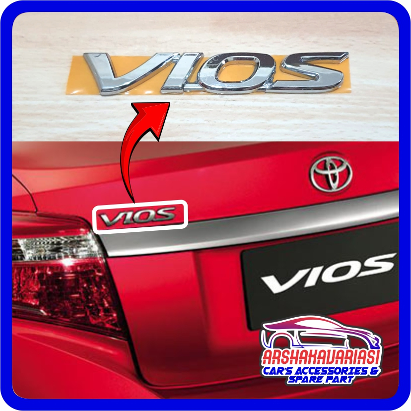 Toyota Vios Trunk Logo Emblem | Shopee Malaysia