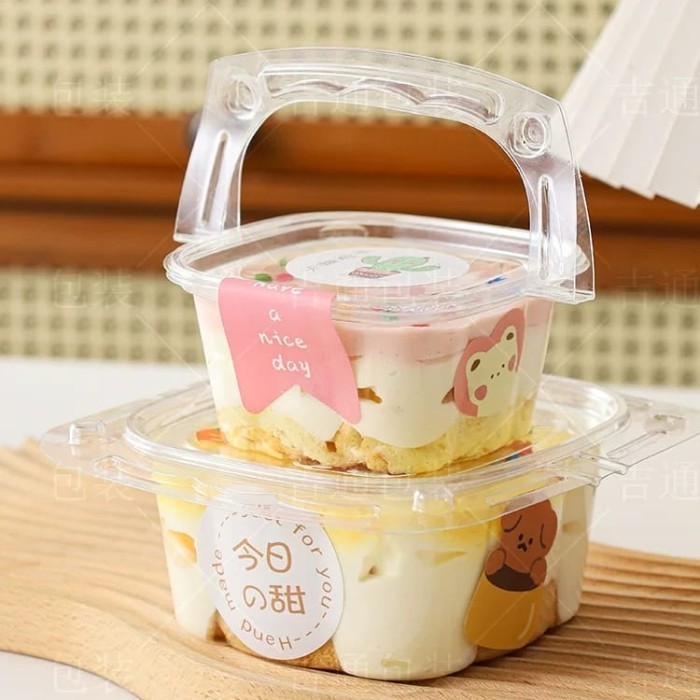 Mica basket / mica carrying 300ml + lid / mica rice tray / mica pudding ...