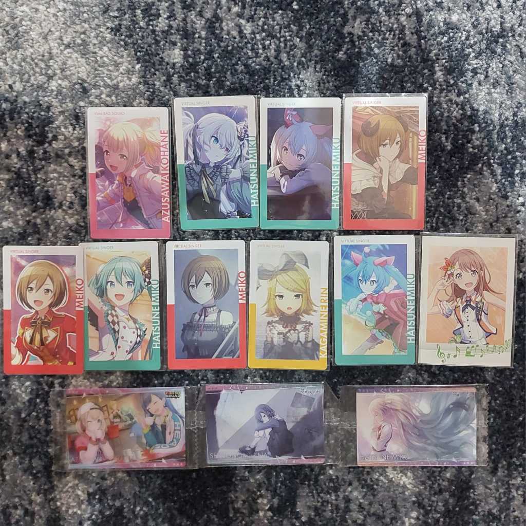 Project sekai epick cards, pashakore, & wafer cards official merch hatsune miku meiko kagamine ...