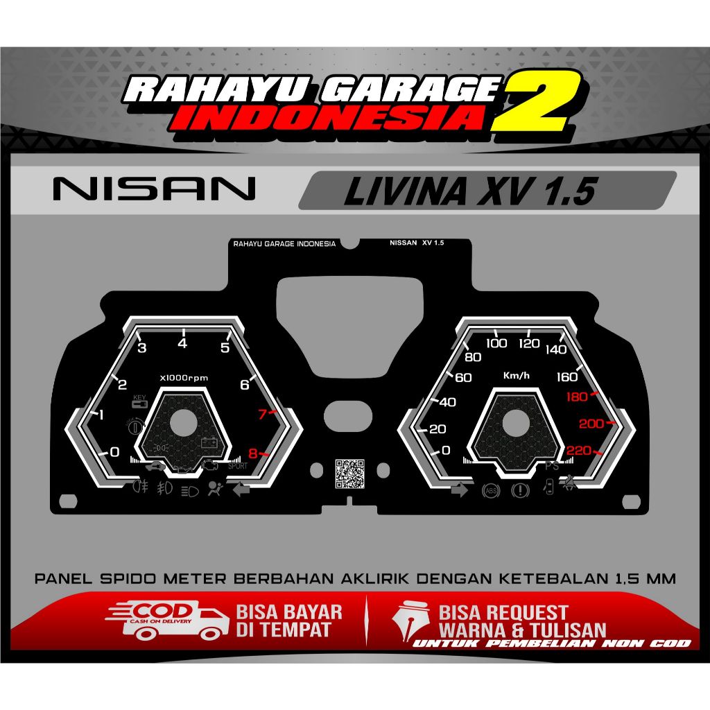 Nissan LIVINA XV 1.5 CUSTOM SPEEDOMETER BOARD | Shopee Malaysia