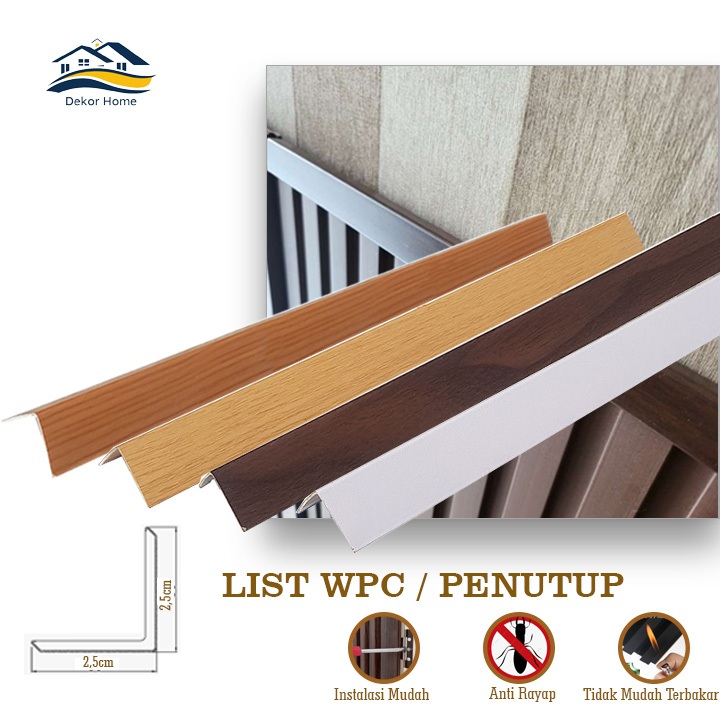 SIKU WPC L ELBOW / PVC LIS TANGG / WPC L ELBOW CORNER LIST WALLPANEL ...