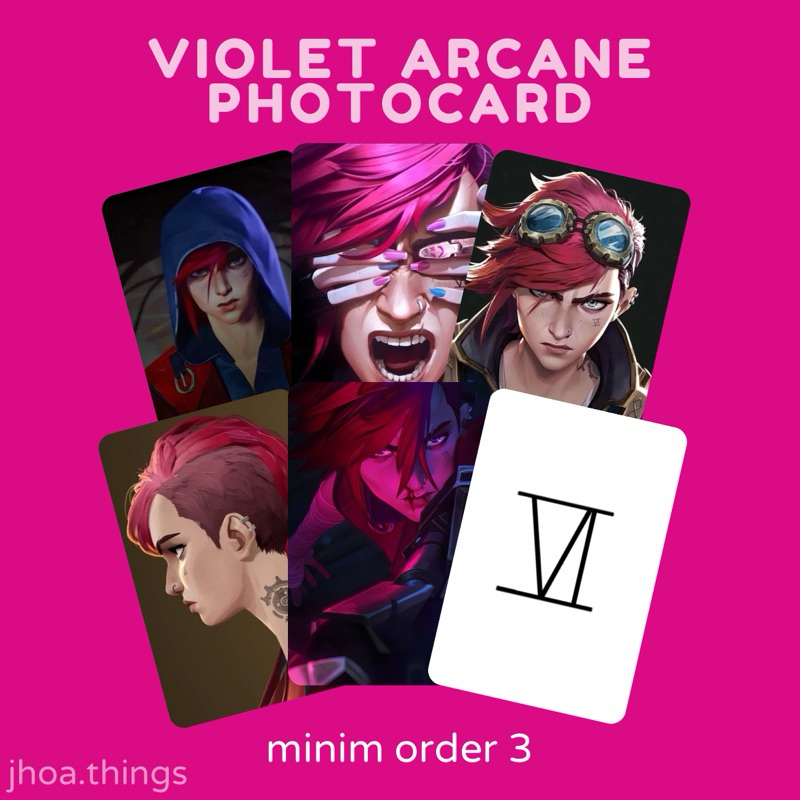 [UNOFFICIAL] PHOTOCARD VI VIOLET ARCANE LEAGUE OF LEGENDS GAME ANIME ...