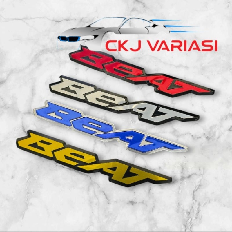 Beat EMBLEM BEAT LOGO embossed NOT A STICKER OR EMBOSSED STICKER ...