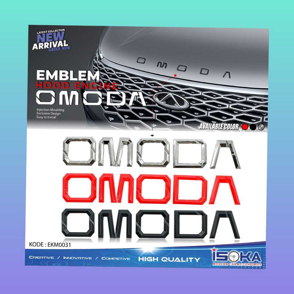 MESIN Latest omoda car engine hood Emblem | Shopee Malaysia