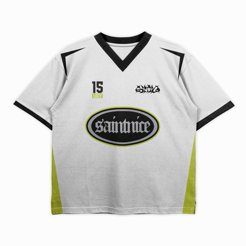 Oversized boxy american football nfl vintage sport-attack rugby Jersey ...