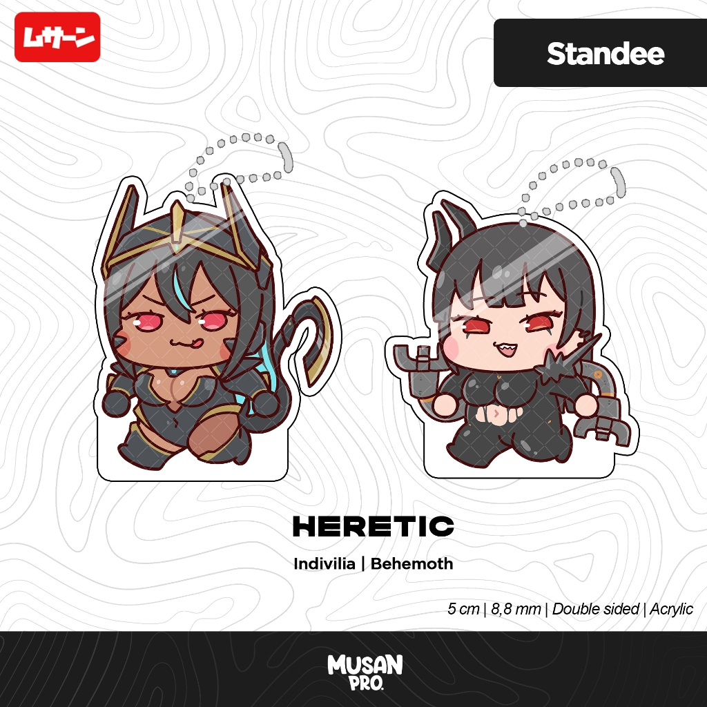 Standee NIKKE Heretic - Indivillia - Behemoth - Musan | Shopee Malaysia