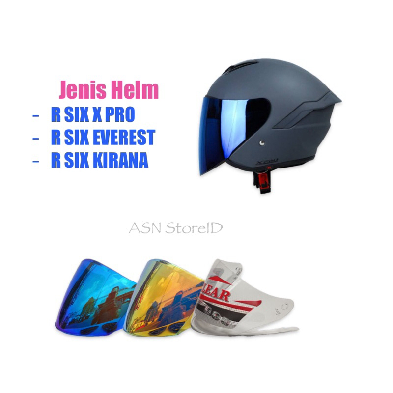 R-six X Pro R SIX EVEREST R SIX KIRANA helmet visor | Shopee Malaysia